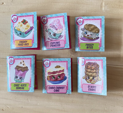 Shopkins Season 6 Chef Club RECIPE CARDS Lot Of 6 Cara Carrot Cake ...