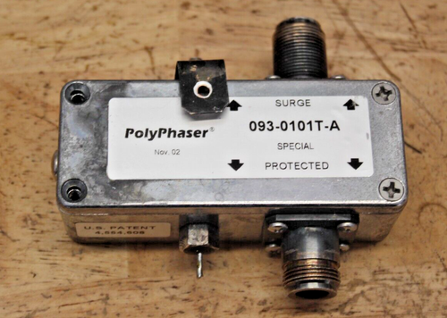 Polyphaser 093-0101T-A N-Type RF Surge Suppressor | eBay