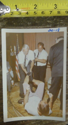 Two men trying to take a man's pants off Striped Boxers Laughing ...