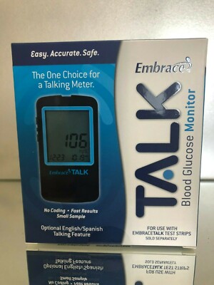 Embrace TALK Blood Glucose Meter System, FREE SHIPPING 10% OFF LIMITED ...
