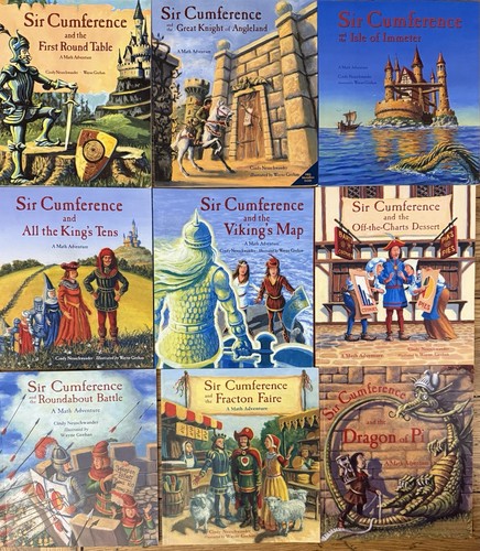 9 Sir Cumference Math Books by Cindy Neuschwander | eBay