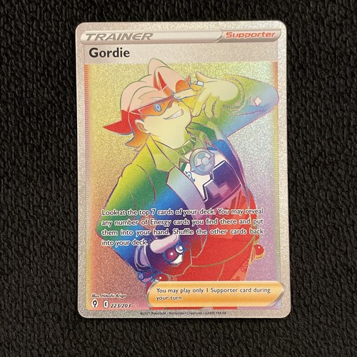 Gordie 223/203 Evolving Skies Full Art Rainbow Secret Rare NM - Mint ...