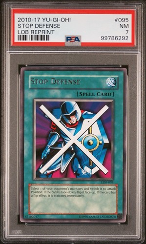 Stop Defense - Rare LOB-095 - NM - YuGiOh psa 7 | eBay
