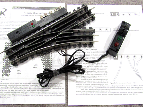 K-Line Track Super Snap / Super K / Shadow Rail RH O-31 Remote Control ...