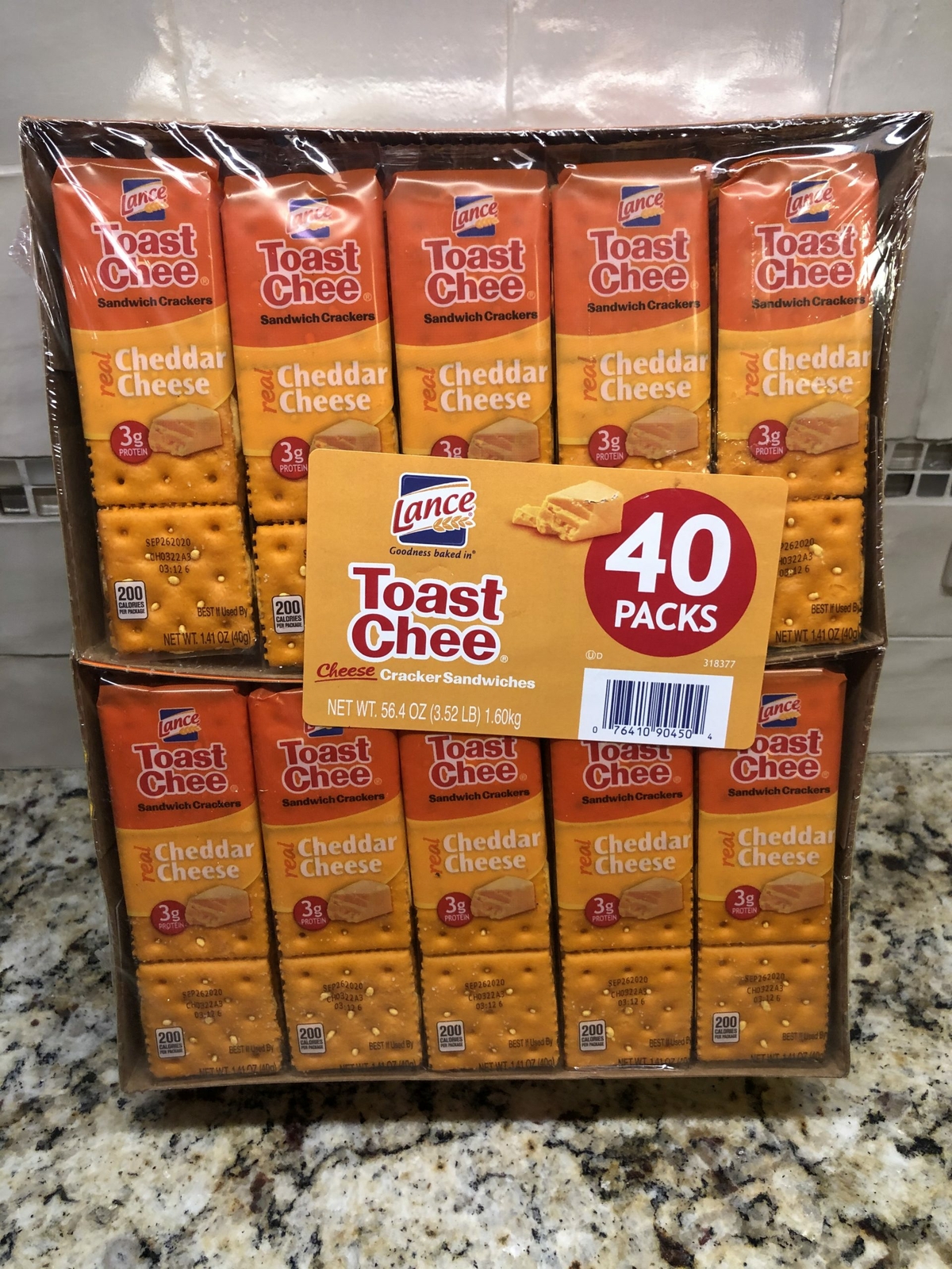 40 packs Toastchee Lance Sandwich Crackers Cheese Nipchee NABS FREE ...