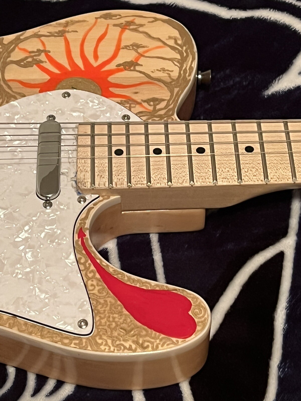 hand painted telecaster thinline by Glarry 2021 | eBay