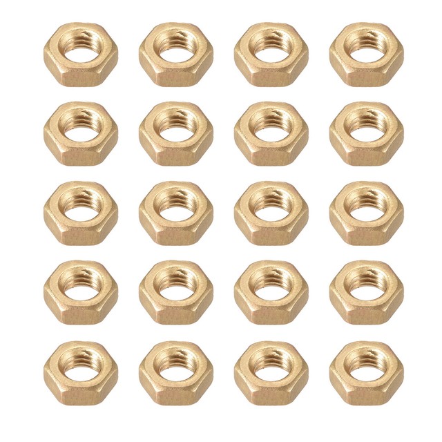 M6 Metric Brass Hexagon Hex Nut Gold Tone 20pcs for sale online | eBay