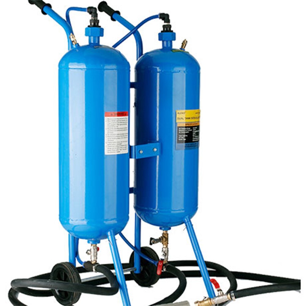 76Lt PORTABLE SODA & SAND BLASTER KIT DUAL SODA & GRIT ABRASIVE BLASTER ...