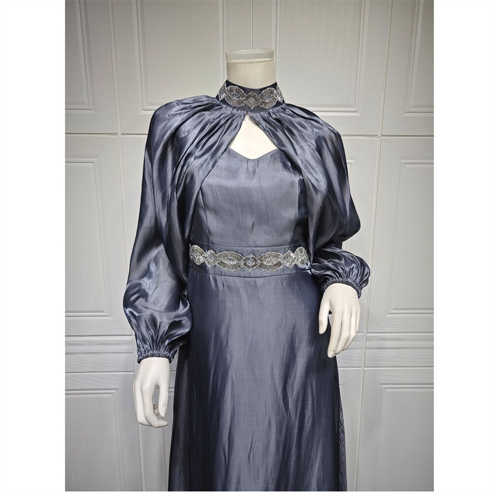 Women Muslim Cape Long Maxi Dress Kaftan Turkey Kaftan Moroccan Abaya ...