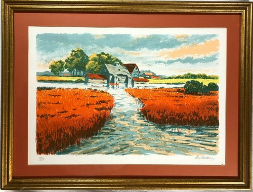 one of a kind RARE Alex Packham Nautical Lithograph Pencil Signed ...
