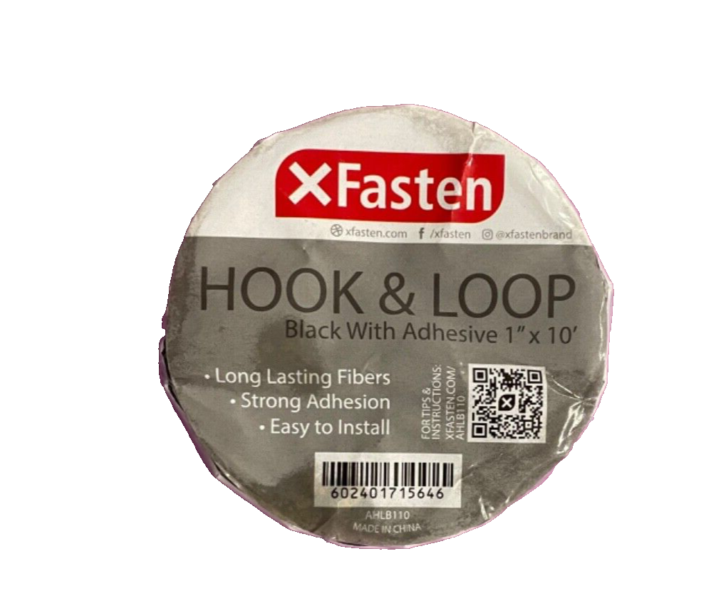 Fasten Adhesive Hook and Loop - 1-Inch x 10- Foot Industrial Grade ...
