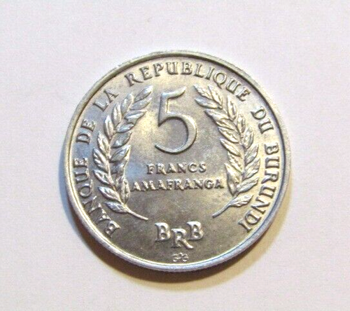 Burundi 1968 5 Francs unc Coin | eBay