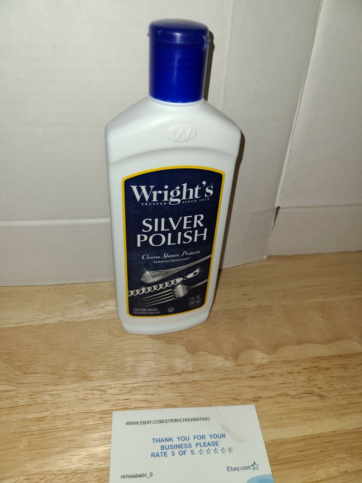 Wright's Anti Tarnish Sterling silver, Silver Plate, Polish Cleaner 7 ...