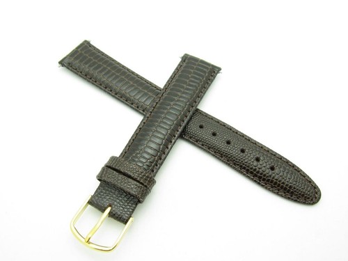 High Quality Genuine Black Leather 18mm Watch Band With Pins Included ...