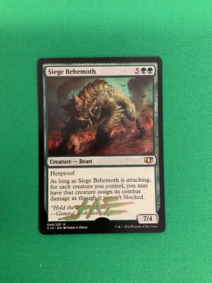 MTG Magic Siege Behemoth Signed Artist Proof X1 Commander 2014 Engle | eBay