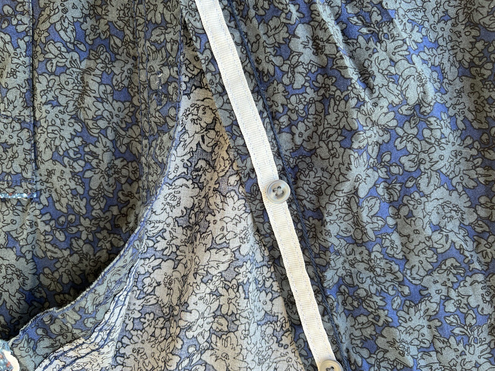 PaperDenim & Cloth Shirt~Mens 4X~Button Up~Short Sleeve~Blue Cotton ...