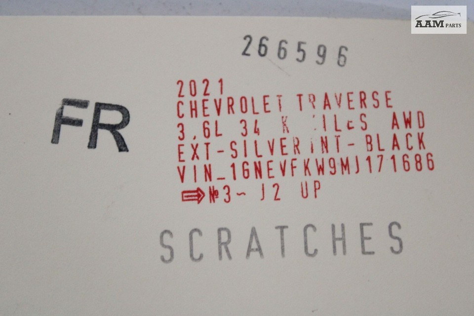 2018-2021 CHEVY TRAVERSE WINDSHIELD RIGHT SIDE A PILLAR TRIM COVER ...