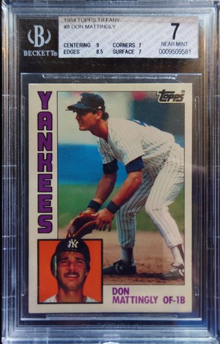 1984 Topps TIFFANY #8 Don Mattingly BGS 7 RC ROOKIE CARD | eBay