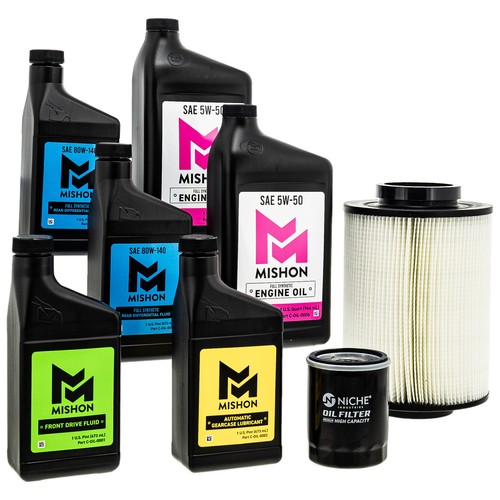 MISHON Full Service Engine Oil Change Kit for Polaris RZR 800 S 4 UTV ...