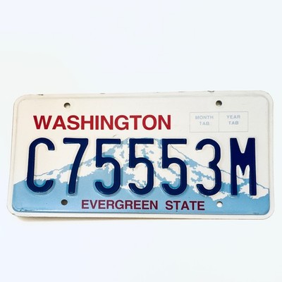 United States Washington Evergreen State Passenger License Plate ...