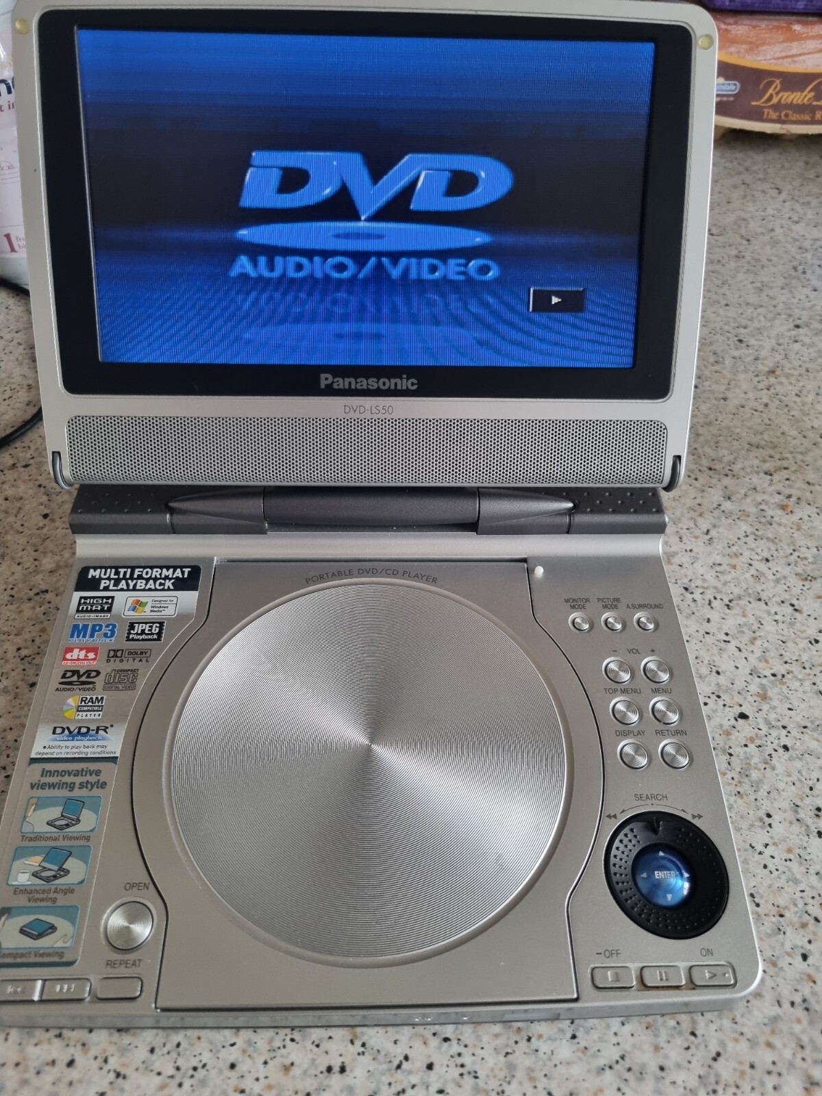 Panasonic DVD-LS50 Portable DVD Player (7") for sale online | eBay