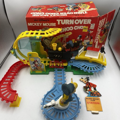 Vintage 1973 Disney Mickey Mouse Turnover Choo Choo Original Box Illco ...