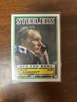 Jack Lambert 1983 Topps Football Card #363 - Pittsburgh Steelers ...