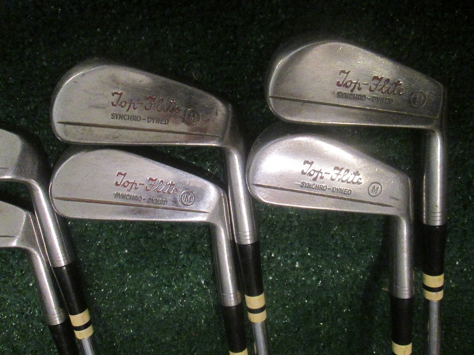 Golf Vintage Spalding Top Flite Synchro Dyned M Iron Set All Original 2 ...