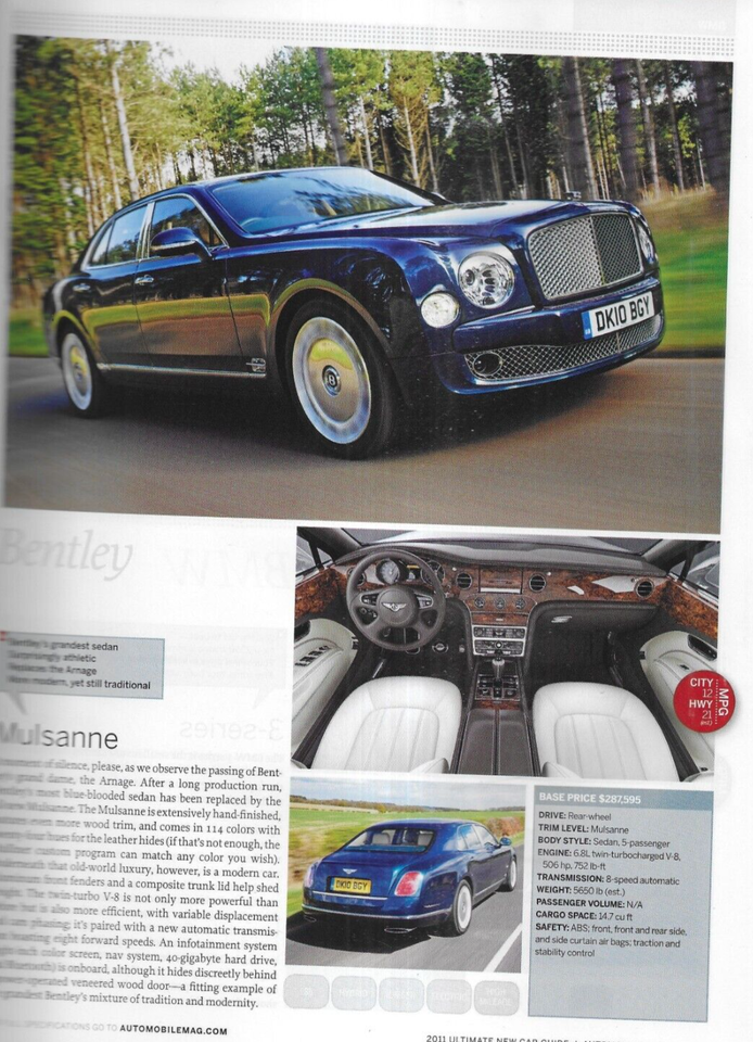 Automobile Ultimate Car Guide Magazine Mercedes Ford Jeep Toyota BMW ...