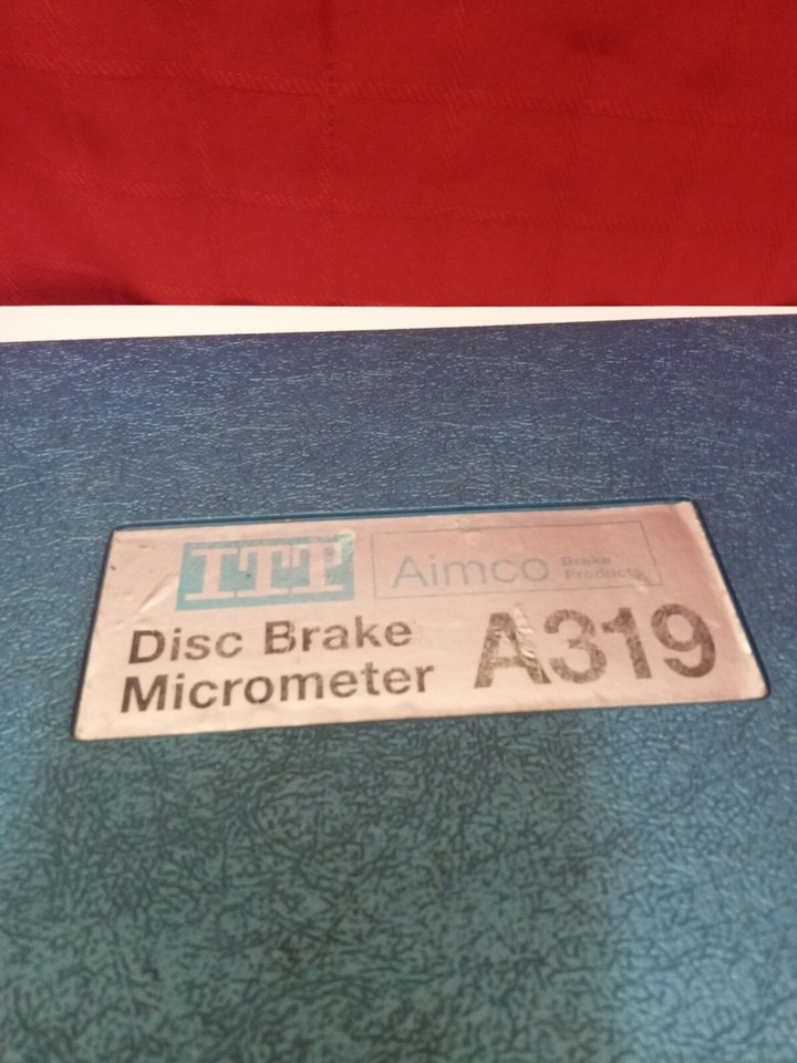 Itt Aimco A319 Disc Brake Micrometer In Case With Readout 1990s | eBay