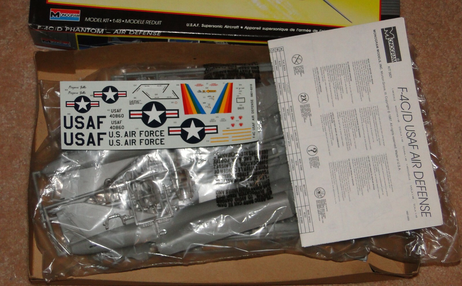 Monogram F-4 C/D Phantom-Air Defense Model Kit 1:48 Scale | eBay Australia