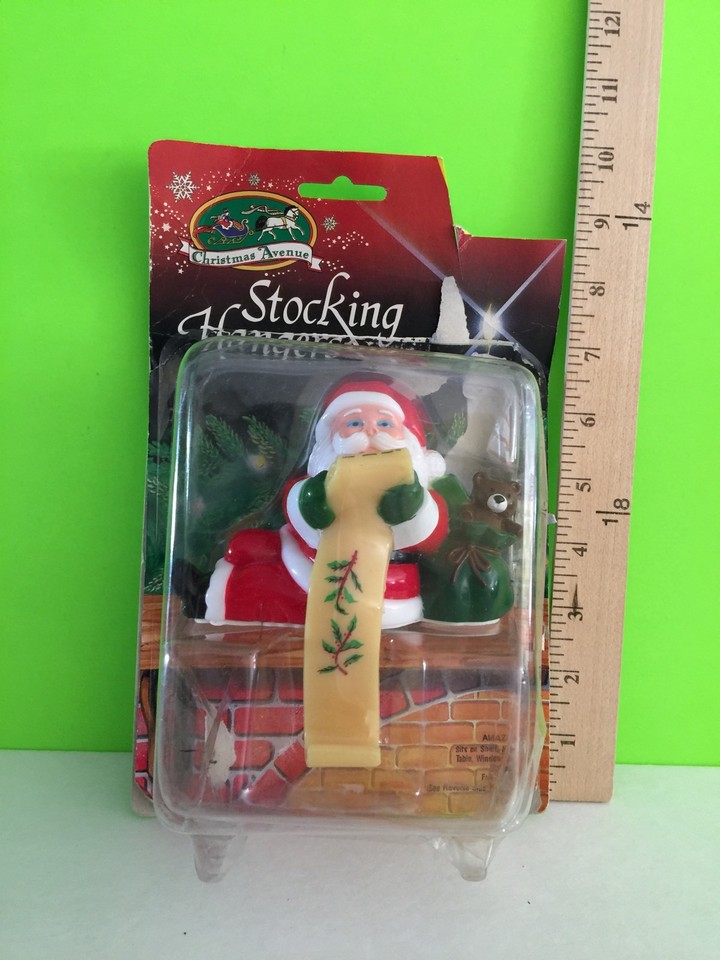 Christmas Avenue Santa Claus Stocking Holder Collectible Gift | eBay