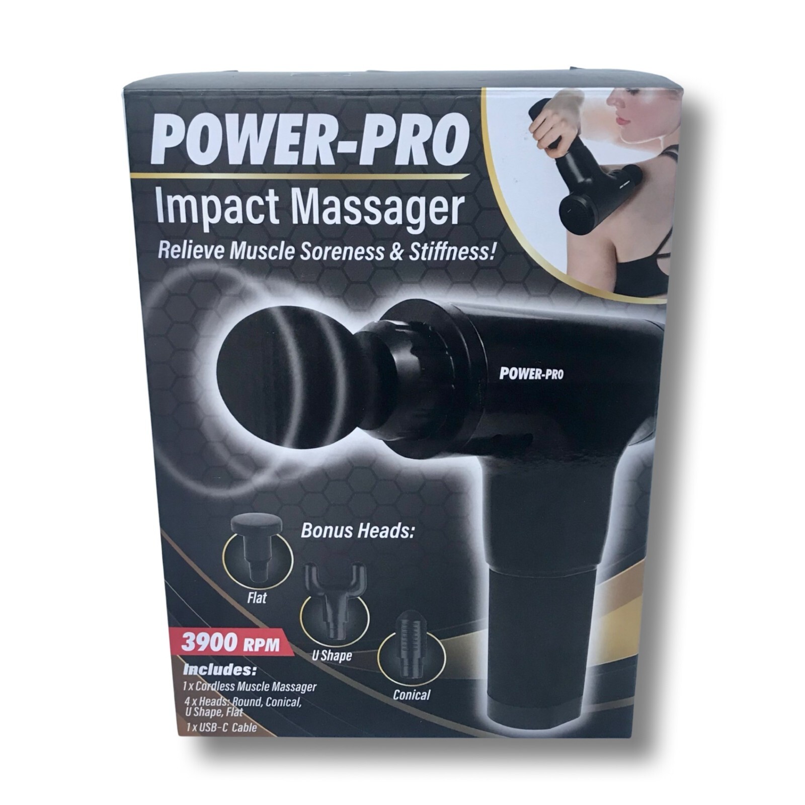 Power-Pro Impact Massager 6-Speed Cordless Muscle Massager NIB! | eBay