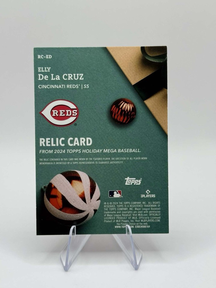 2024 Topps Holiday - Relics Elly De La Cruz #RC-ED (MEM, RC) | eBay