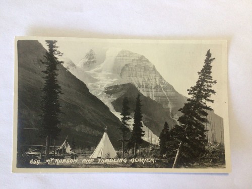 Vintage Canada RPPC Postcard-659 Mt. Robson Tumbling Glacier-Jackman ...