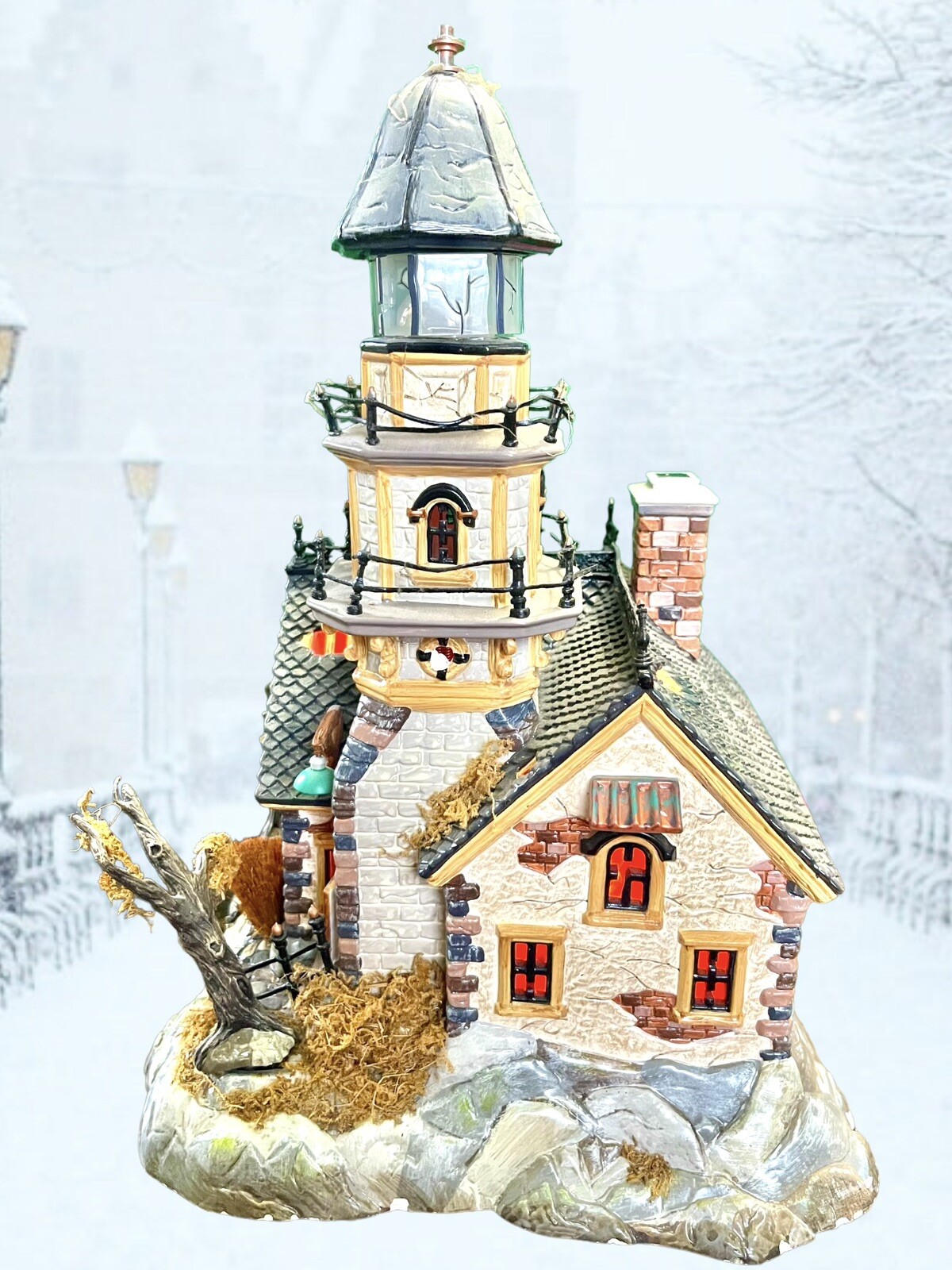 Department 56 Snow Village Shipwreck Lighthouse Lighted Village 55088 ...