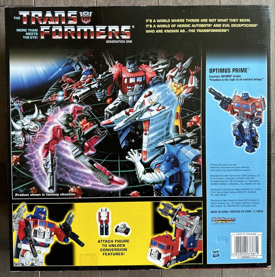Transformers G1 Commemorative Serie POWERMASTER OPTIMUS PRIME+APEX God ...