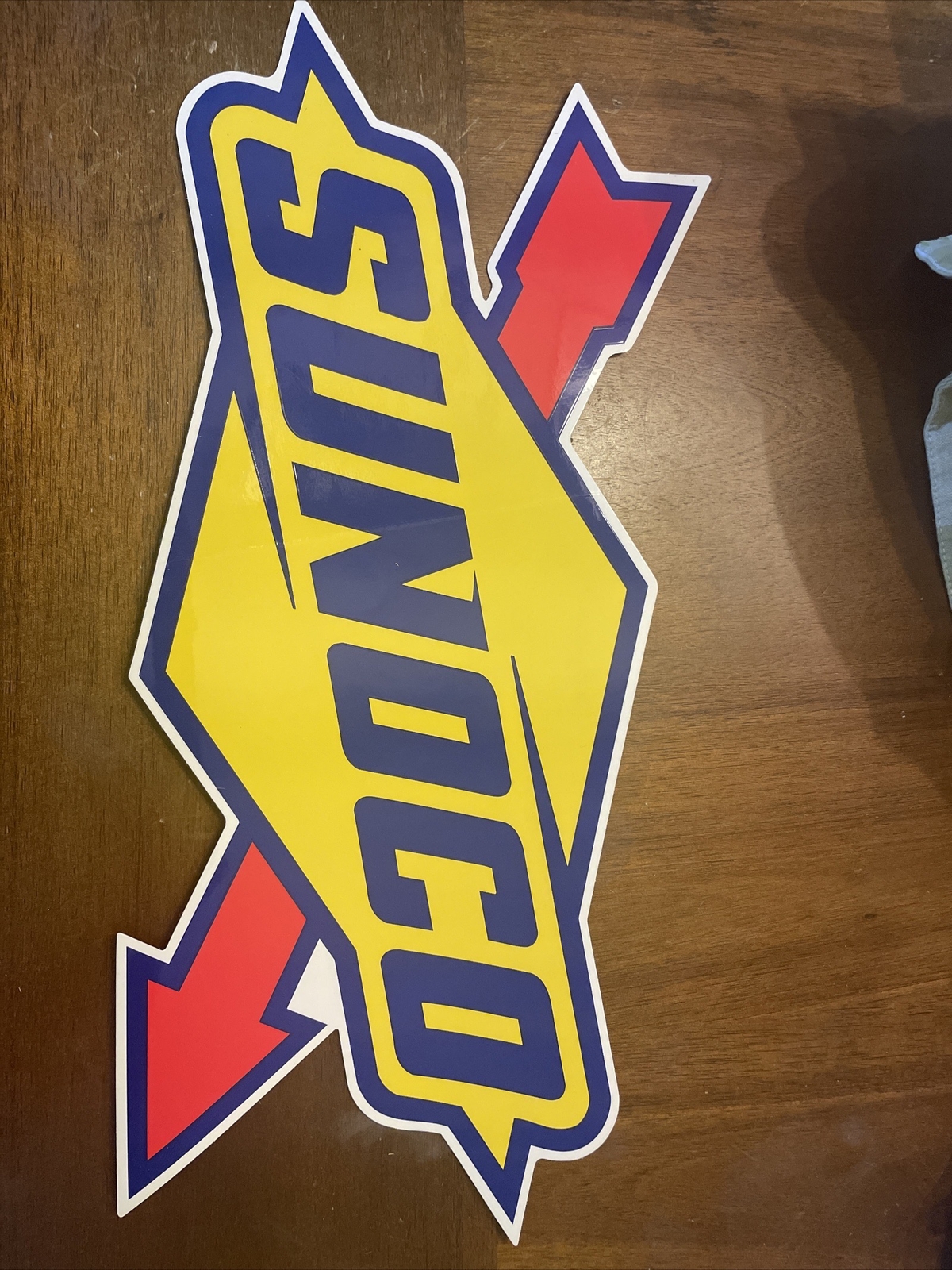SUNOCO vinyl cut sticker decal 18" (full color) Gasoline Racing | eBay