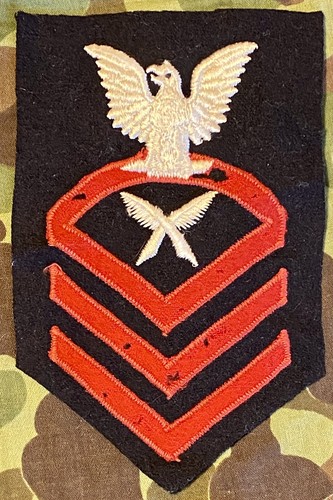 WWII undated Red US Navy Rate Yeoman CPO rank Patch USN CYN YNC | eBay