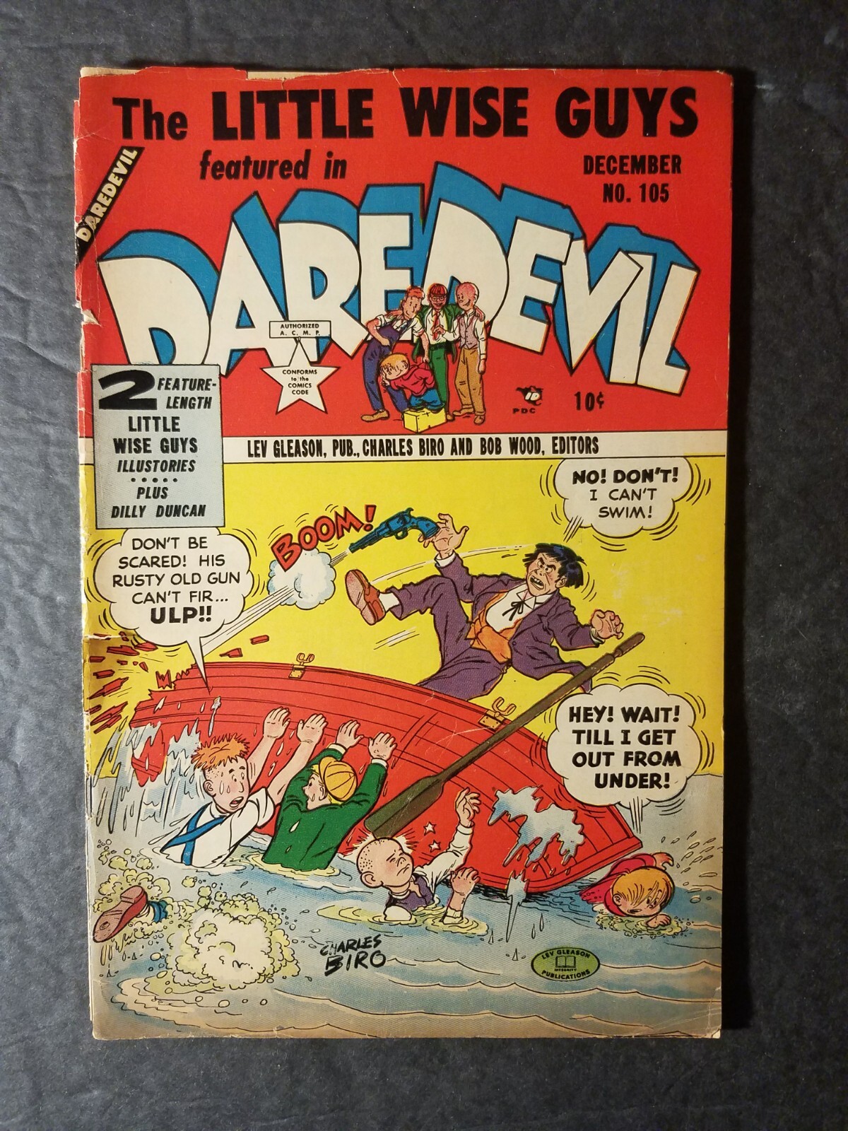 DAREDEVIL #105 1949 LEV GLEASON GOLDEN AGE COMIC BOOK | eBay