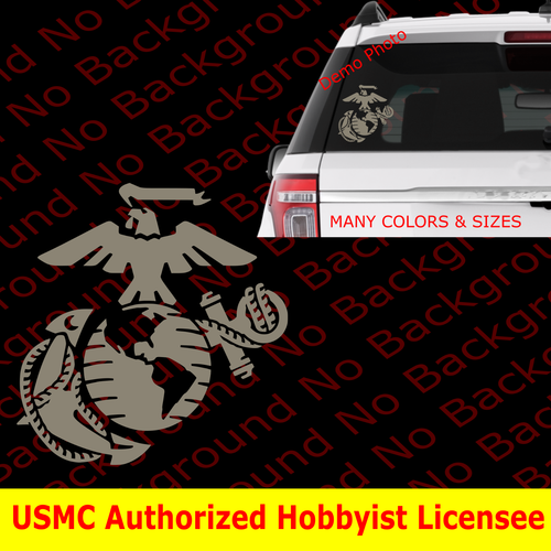 Silver Metallic USMC EGA Vinyl Decal Sticker for Marines Semper Fi ...