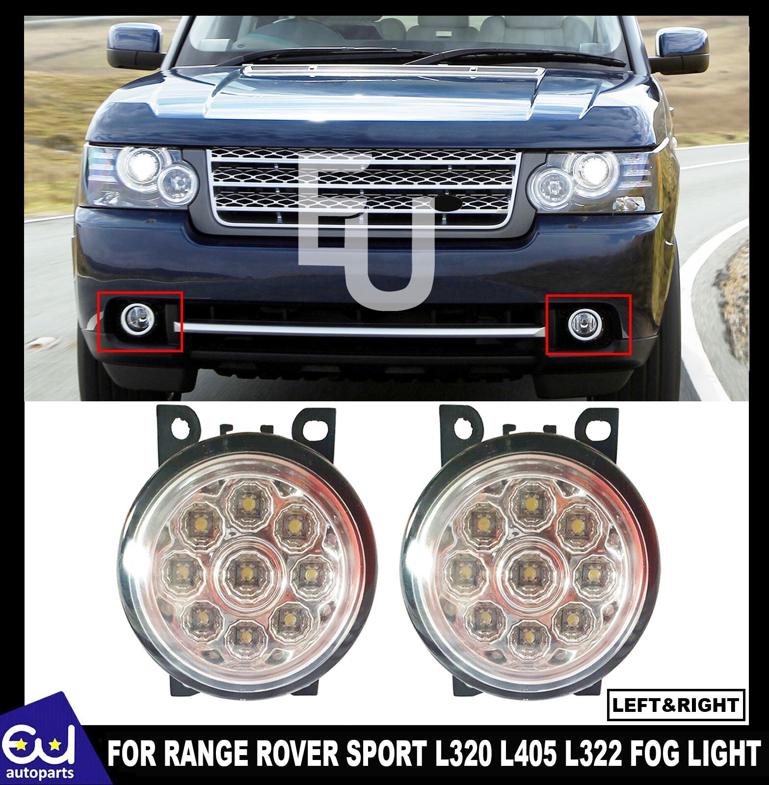LED FRONT FOG LIGHT LAMPS FOR LAND ROVER RANGE ROVER SPORT L320 L405 ...