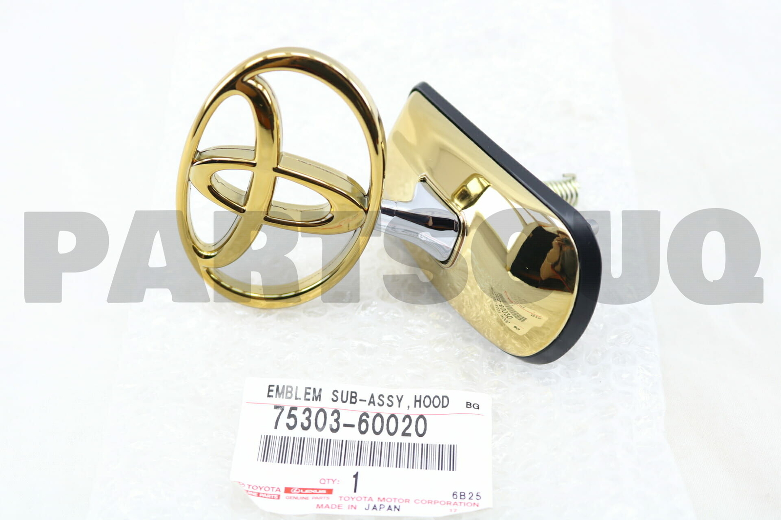 7530360020 Genuine Toyota EMBLEM SUB-ASSY, HOOD 75303-60020 | eBay