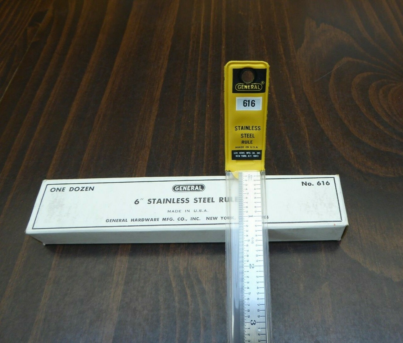 Vintage 12 General Tools Precision Stainless Steel Rulers 6-Inch No ...