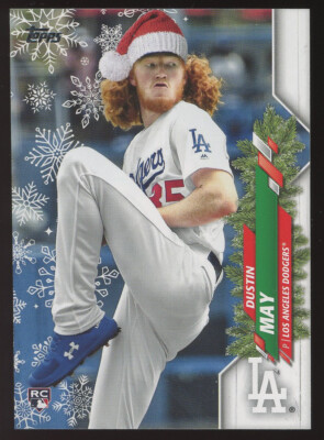 2020 Topps Holiday #HW62 Dustin May Santa Hat SP (A01B) | eBay