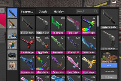 ROBLOX inventory Godly MM2 Murder Mystery 2 In-Game Item! | eBay