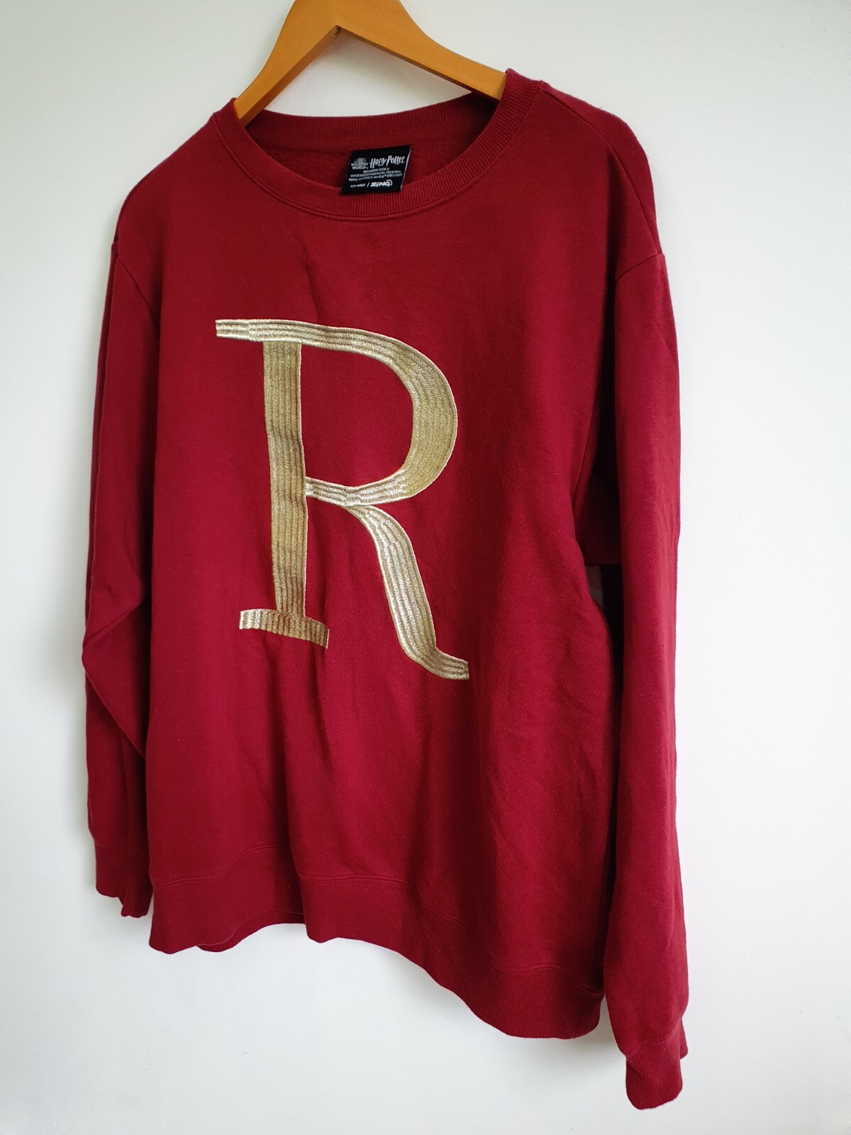 XXL Harry Potter 'R' Ron Weasley Christmas jumper Red Gold Sweater ...