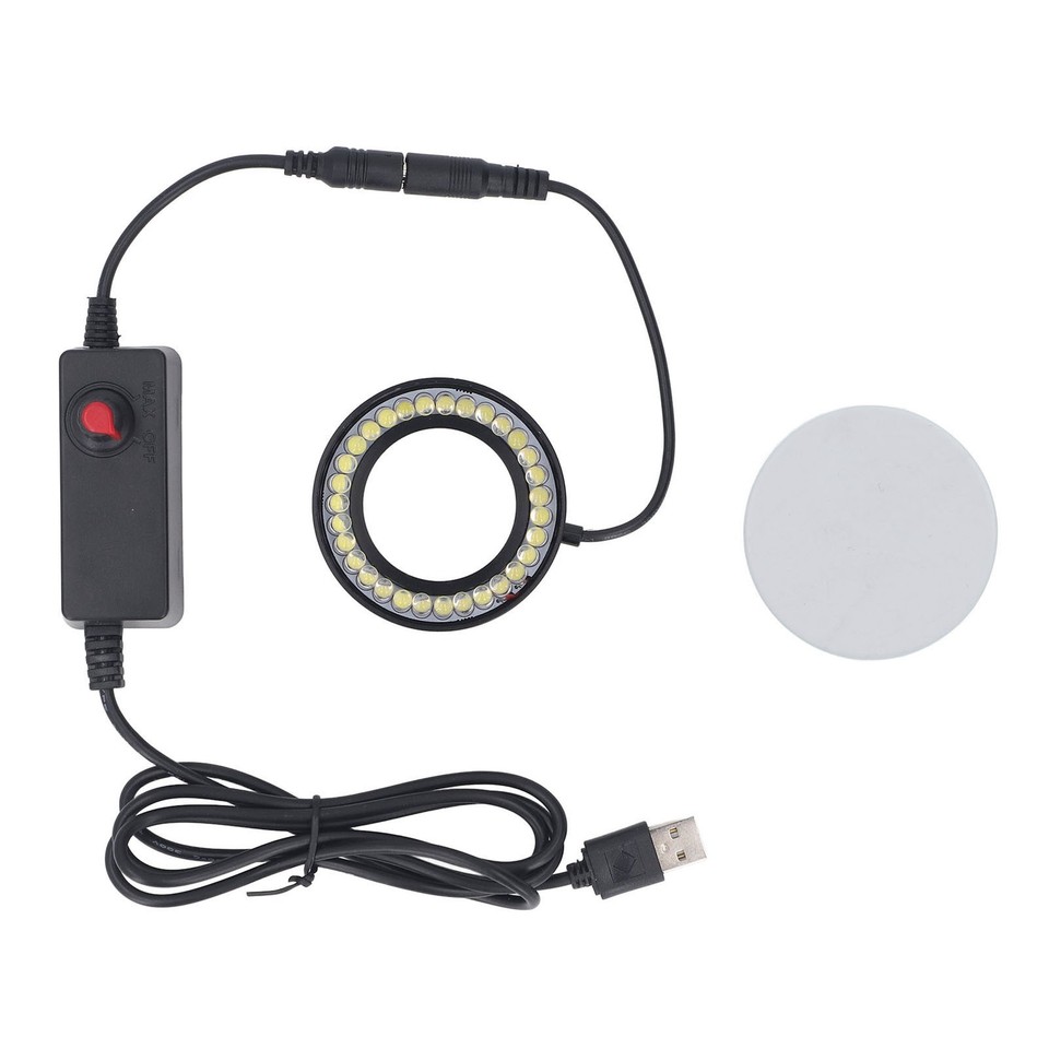 5V USB Ring Light 31 LED Beads Adjustable Brightness Circular Fill Lamp ...