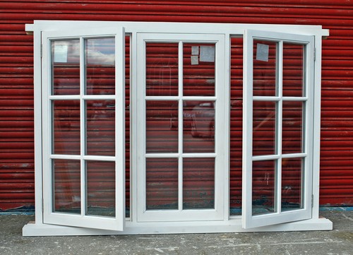 Traditional Hardwood Timber Georgian Style Triple Casement Window ...