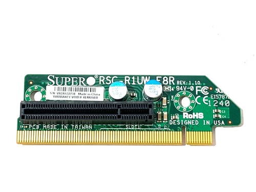Supermicro 1U Riser Card PCI-E x8 PN: RSC-R1UW-E8R 672042093328 | eBay